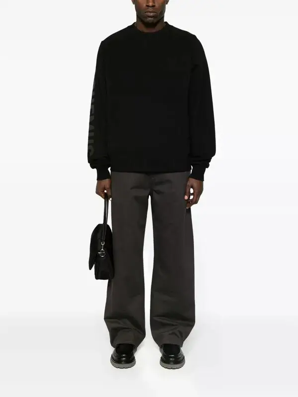 Jacquemus Le Sweatshirt Typo Cotton Top