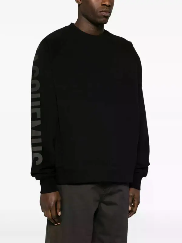 Jacquemus Le Sweatshirt Typo Cotton Top