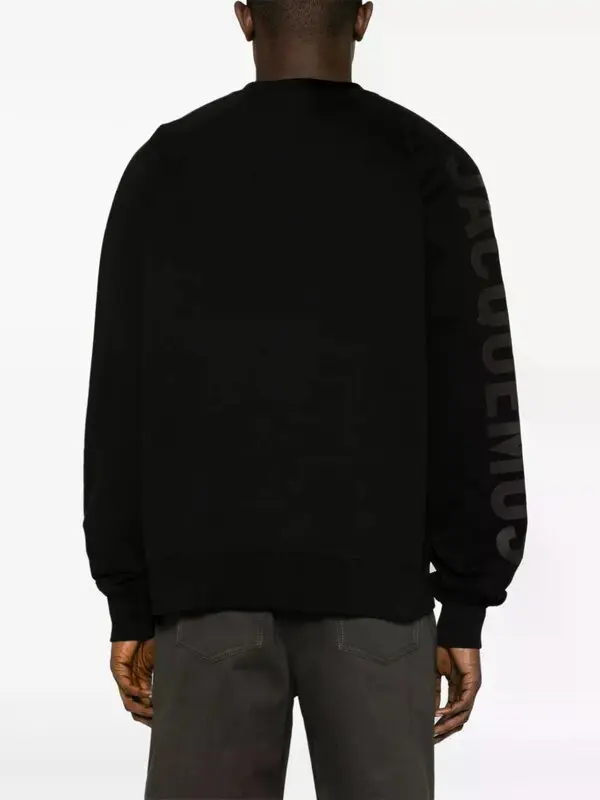 Jacquemus Le Sweatshirt Typo Cotton Top