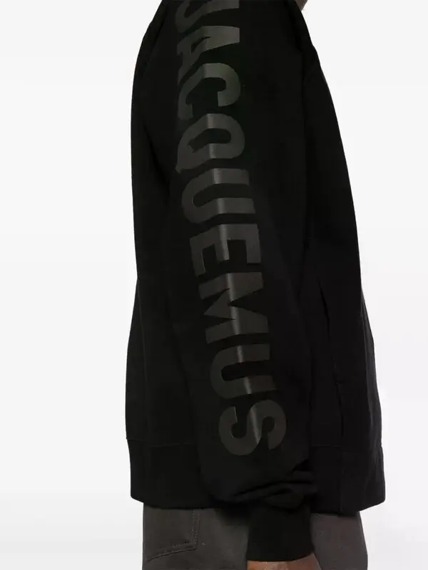 Jacquemus Le Sweatshirt Typo Cotton Top