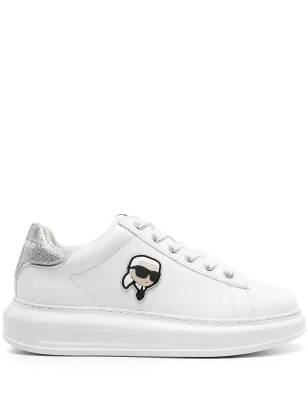 Karl Lagerfeld K/ikonik Kapri Leather Sneakers - White