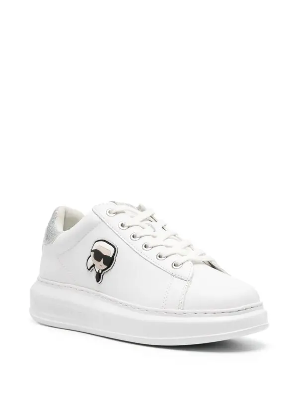 Karl Lagerfeld K/ikonik Kapri Leather Sneakers - White