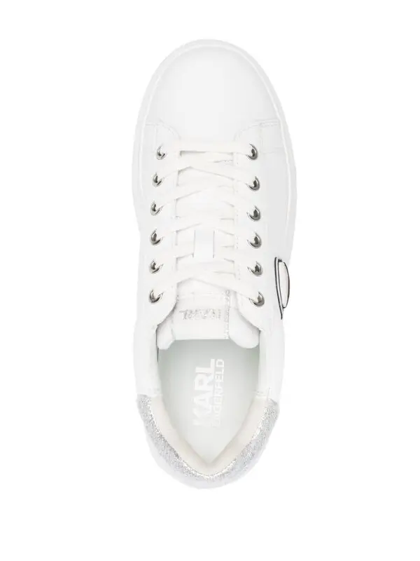Karl Lagerfeld K/ikonik Kapri Leather Sneakers - White