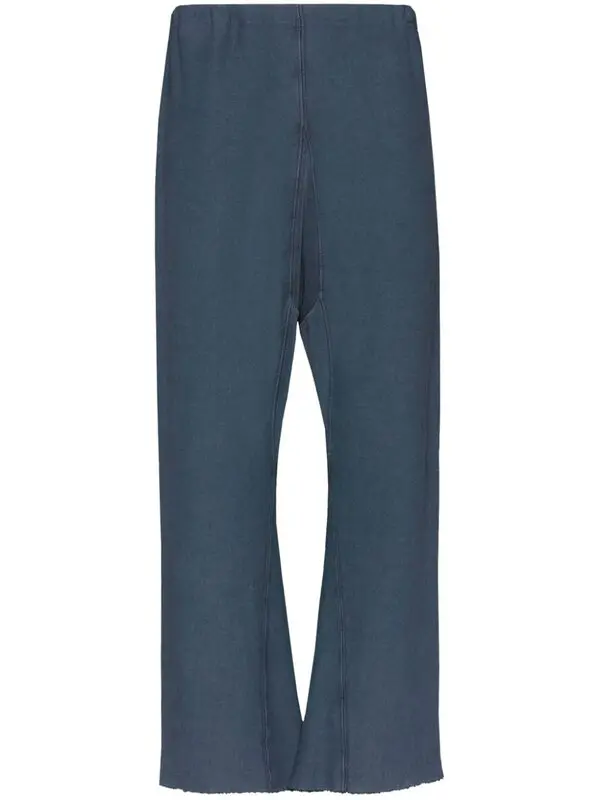 MAISON MARGIELA Wide-leg Cotton Track Pants - Blue