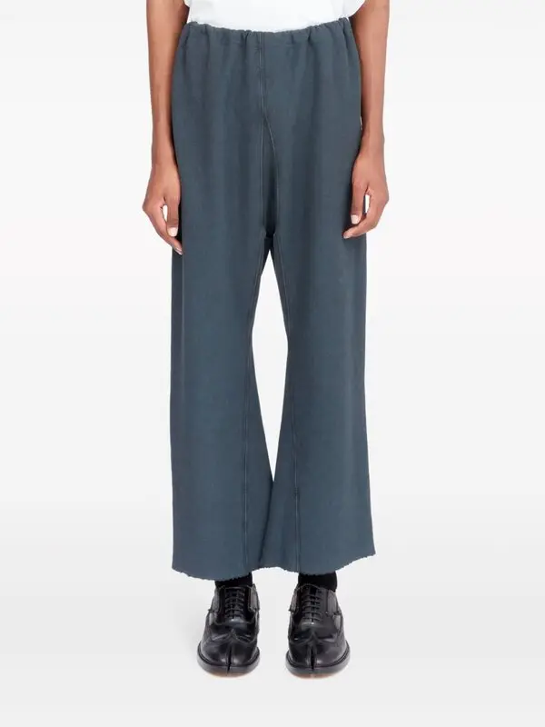 MAISON MARGIELA Wide-leg Cotton Track Pants - Blue