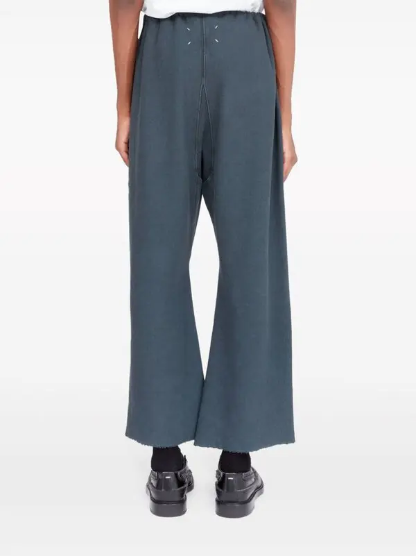 MAISON MARGIELA Wide-leg Cotton Track Pants - Blue