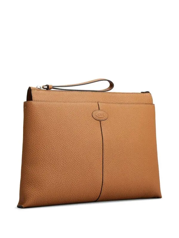TOD'S Leather Clutch - Brown