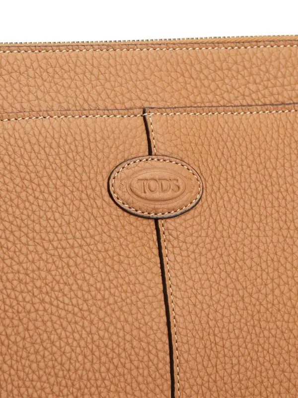 TOD'S Leather Clutch - Brown