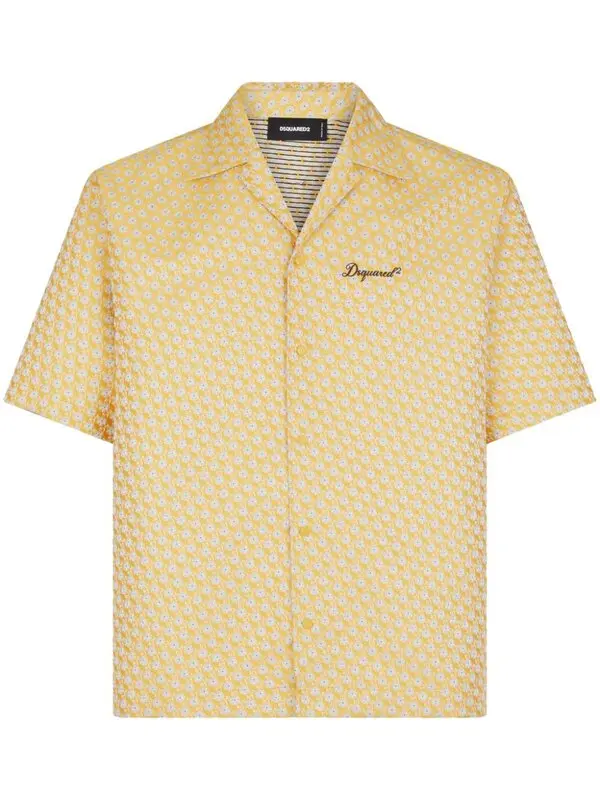 Dsquared2 Geometric-print Short-sleeve Shirt