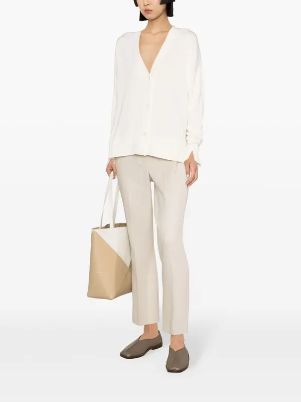 BOSS V-neck Ribbed Knit Cardigan