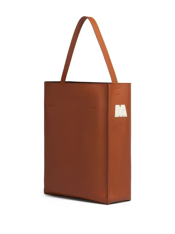 Marni Museo Leather Tote - Brown