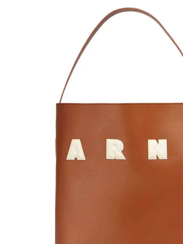 Marni Museo Leather Tote - Brown