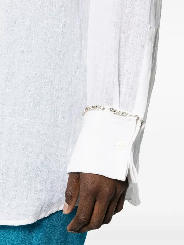 N°21 Gem-detailed Tunic - Neutrals
