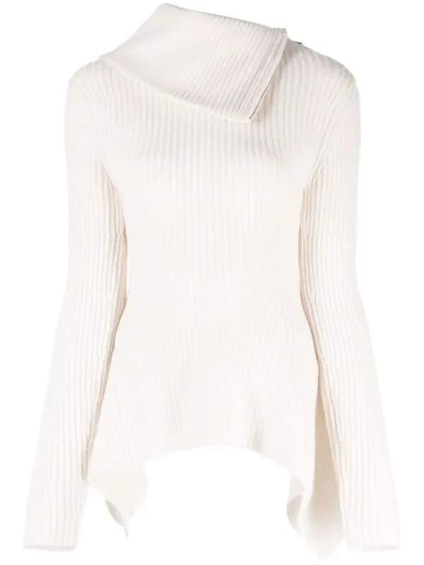 Simkhai Keyara Foldover-collar Jumper