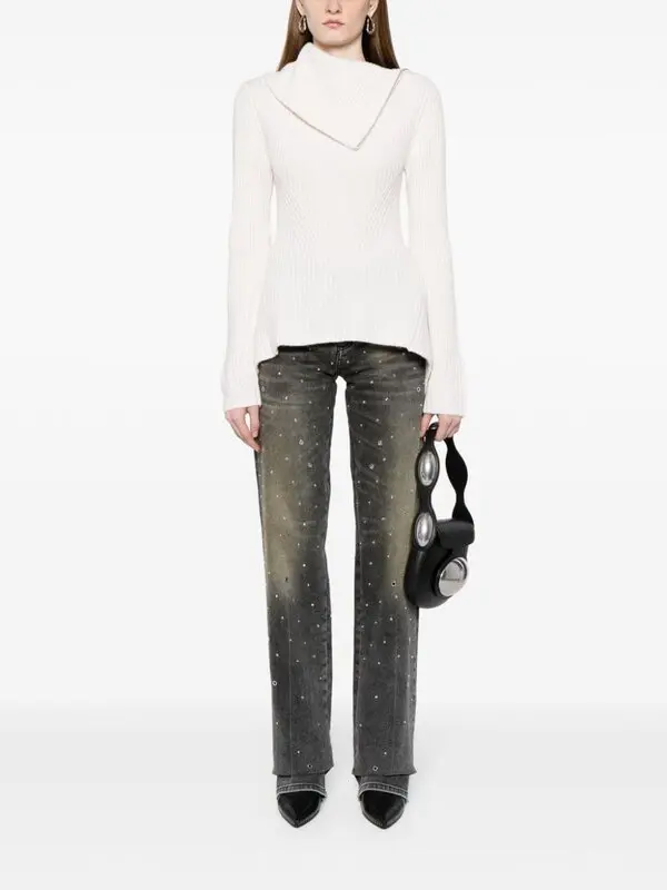 Simkhai Keyara Foldover-collar Jumper