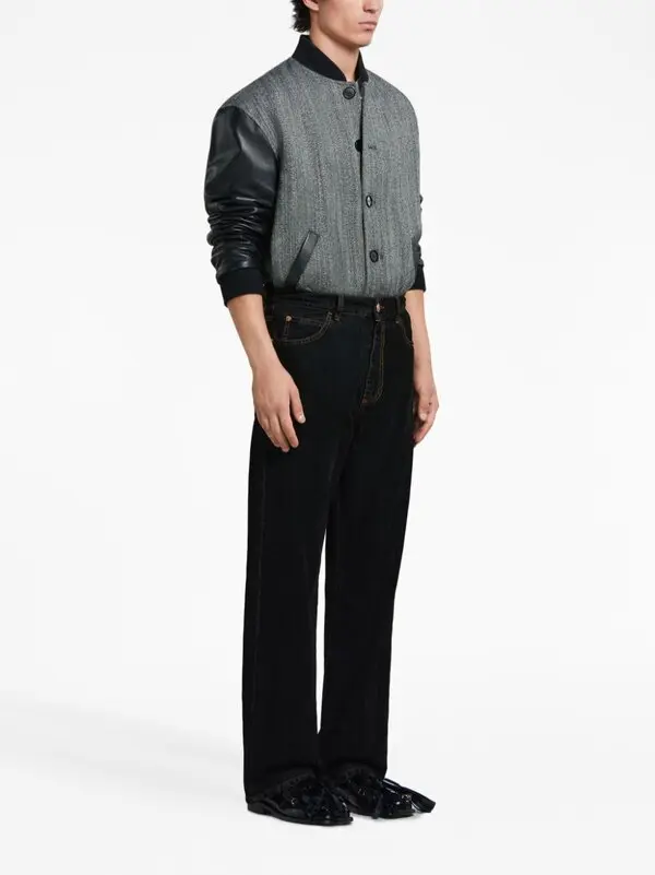 Marni Embossed Logo Bomber Jacket