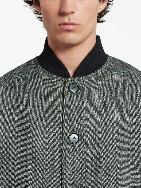 Marni Embossed Logo Bomber Jacket