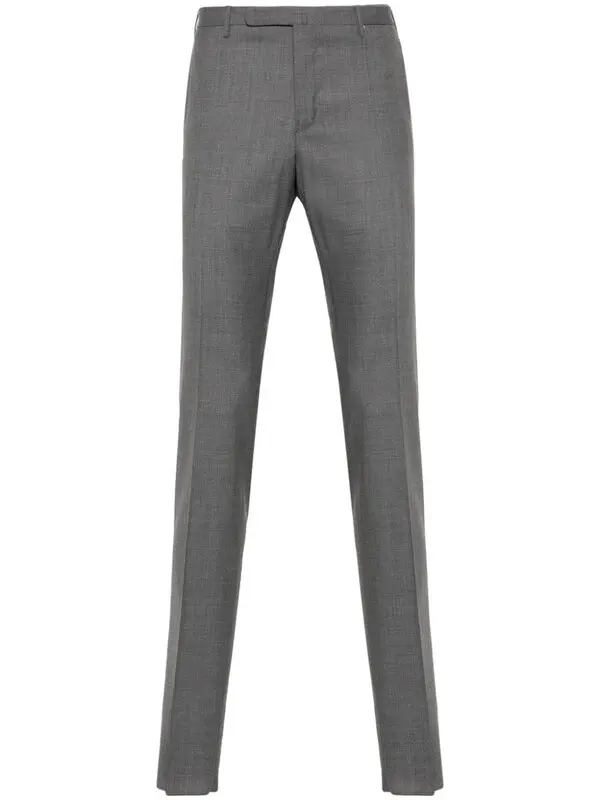 Incotex Slim-fit Virgin Wool Trousers - Grey