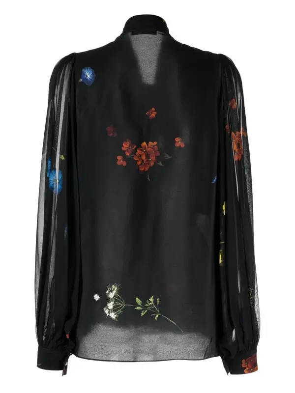 Elie Saab Floral-print Silk Shirt