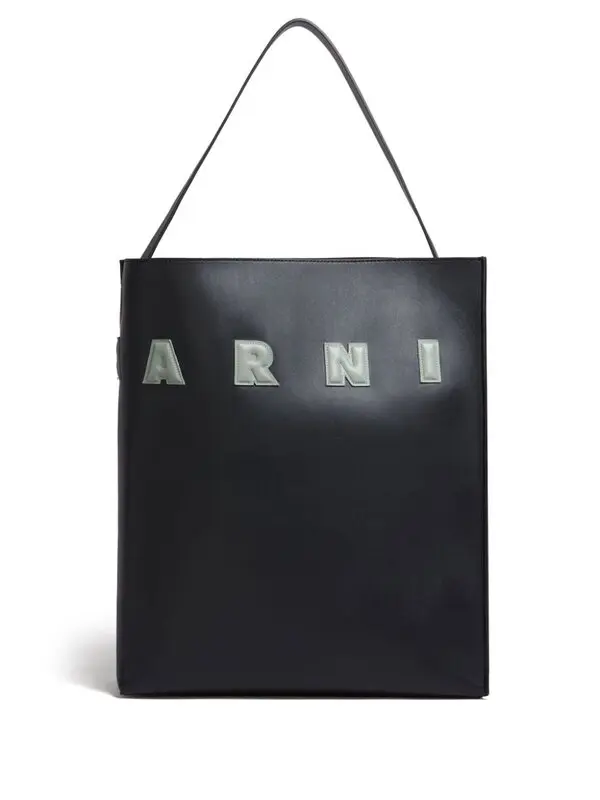 Marni Museo Leather Tote Bag - Black