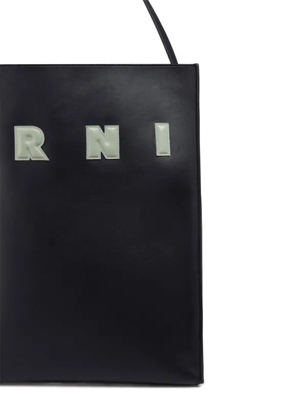 Marni Museo Leather Tote Bag - Black