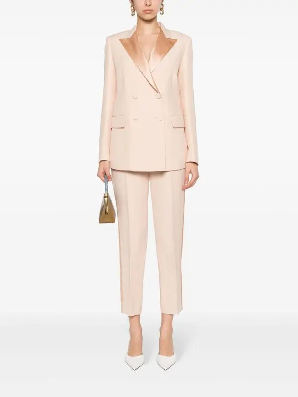 Fabiana Filippi Double-breasted Wool-blend Blazer