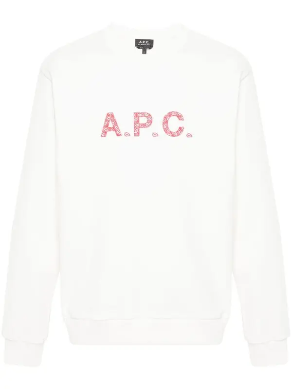 A.p.c. Logo-print Cotton Sweatshirt