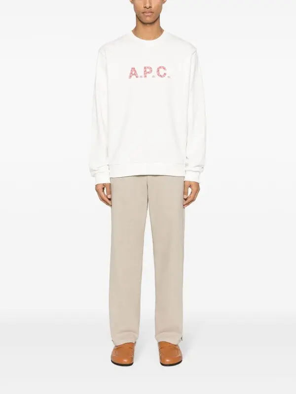 A.p.c. Logo-print Cotton Sweatshirt