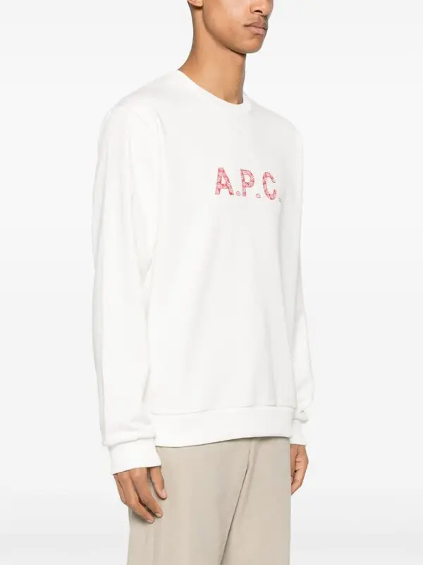 A.p.c. Logo-print Cotton Sweatshirt