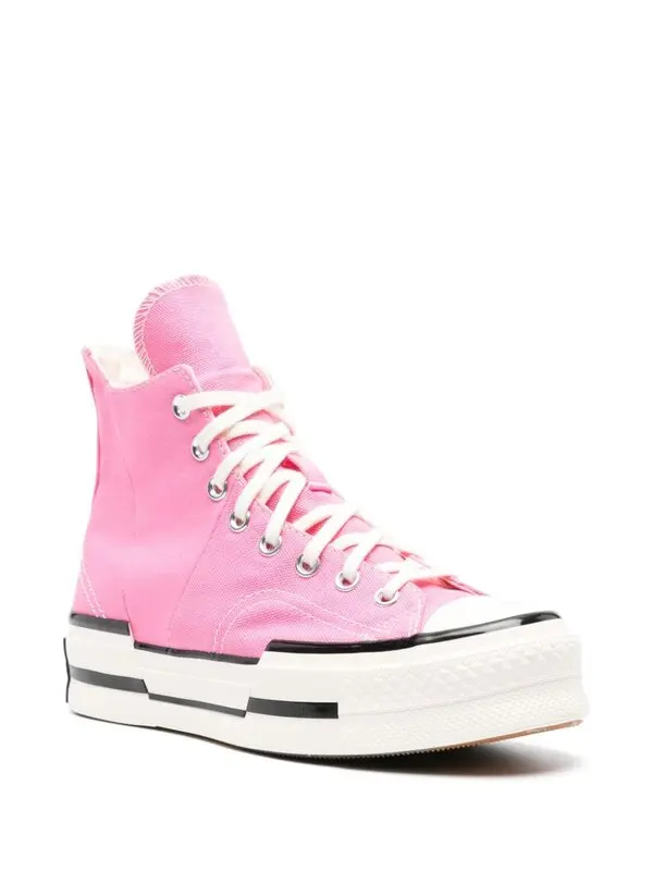 CONVERSE Chuck 70 Plus High-top Canvas Sneakers - Pink