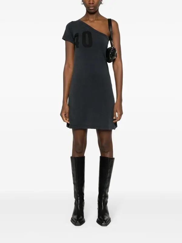 COURREGES Number-print Mini Dress