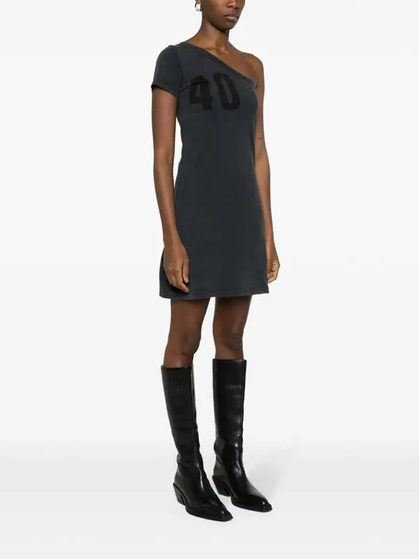 COURREGES Number-print Mini Dress