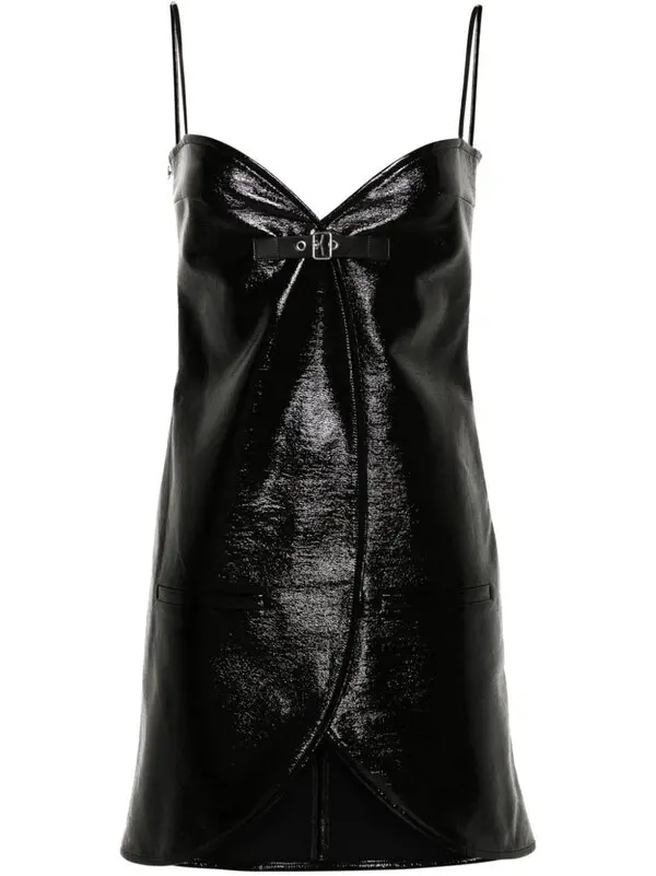 COURREGES Ellipse Crinkled Mini Dress