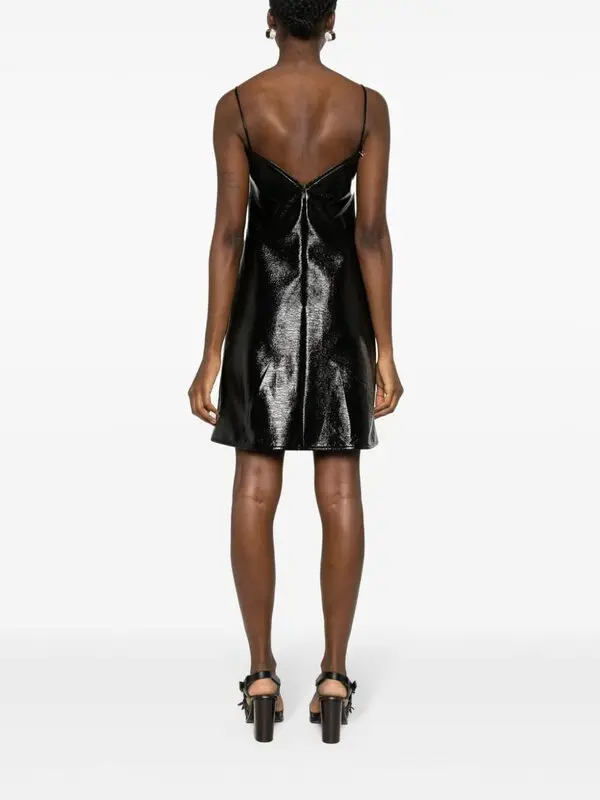 COURREGES Ellipse Crinkled Mini Dress