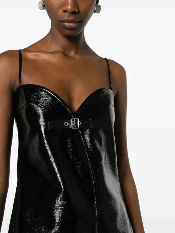 COURREGES Ellipse Crinkled Mini Dress