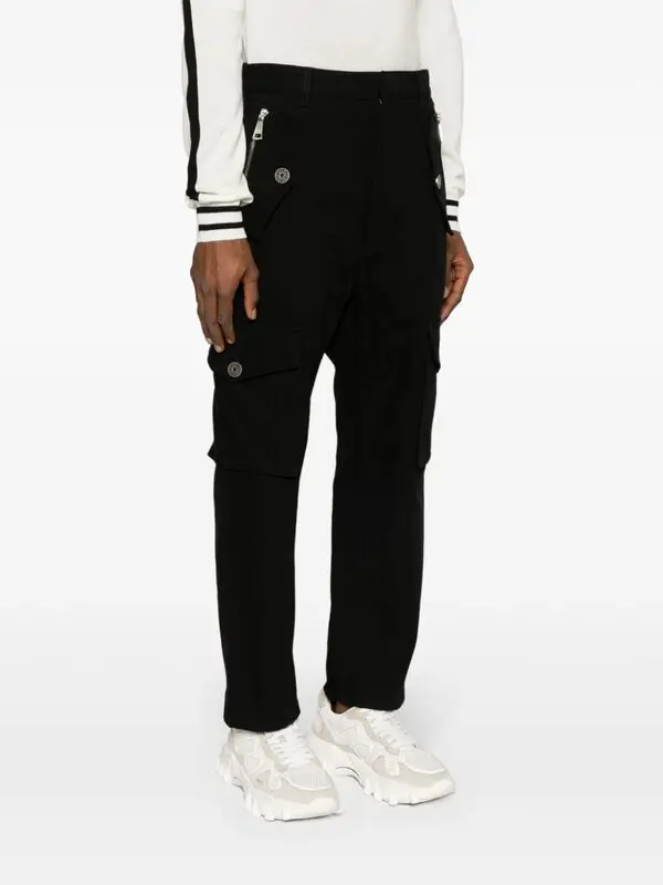 Balmain Straight-leg Canvas Cargo Trousers