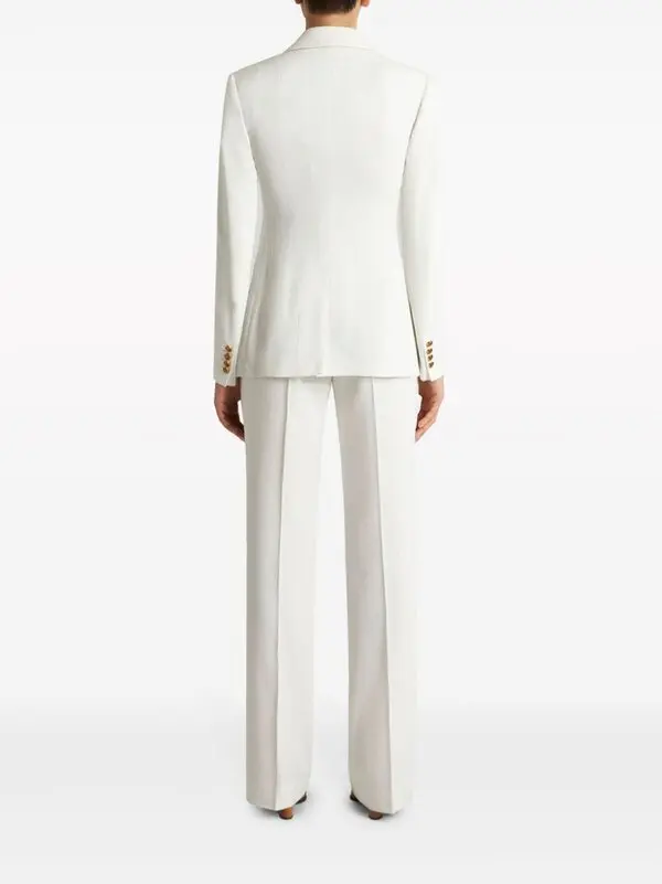 Etro Single-breasted Slub Blazer - White
