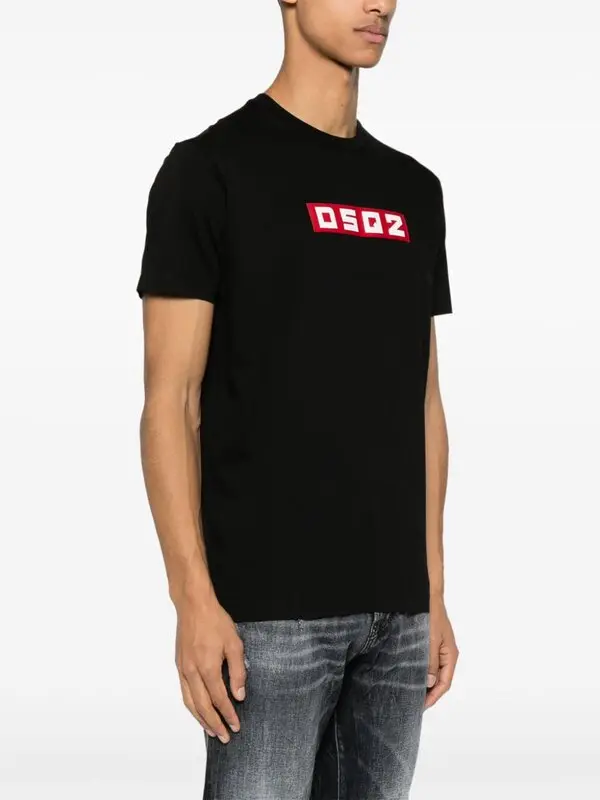 Dsquared2 Logo-appliqqué Cotton T-shirt