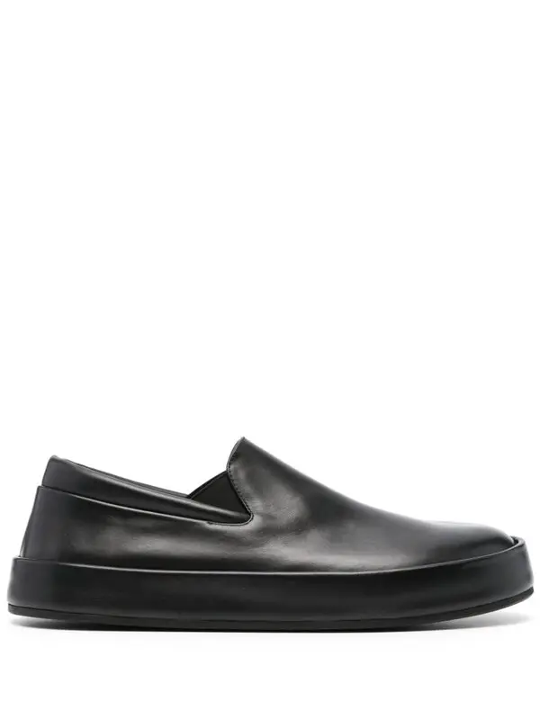 Marsèll Leather Slip-on Loafers - Black