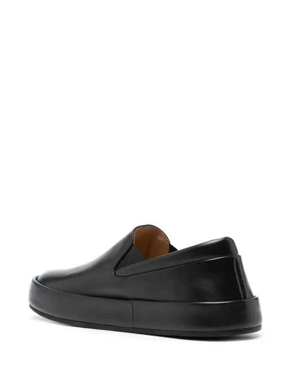 Marsèll Leather Slip-on Loafers - Black