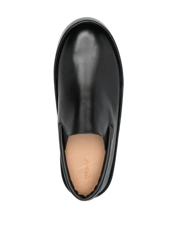 Marsèll Leather Slip-on Loafers - Black