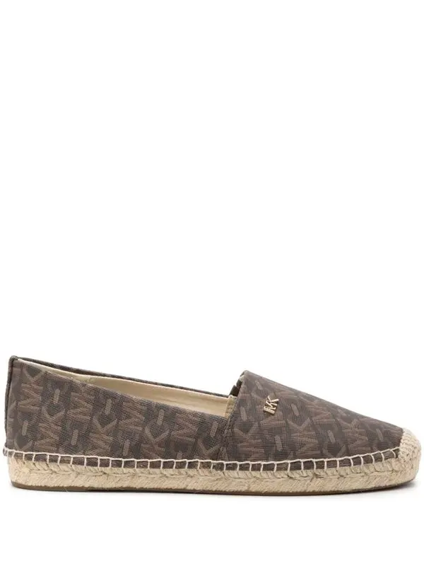 Michael Kors Kendrick Logo Print Espadrilles - Brown
