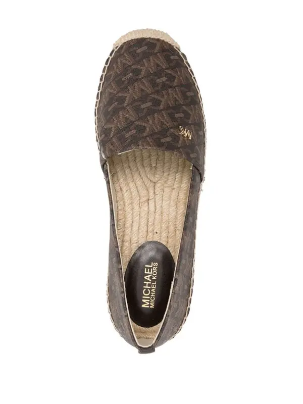 Michael Kors Kendrick Logo Print Espadrilles - Brown