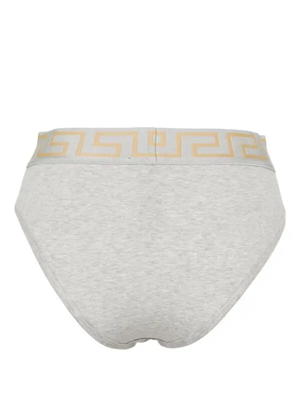Versace Greca-waistband Cotton Briefs