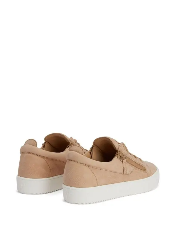 GIUSEPPE ZANOTTI Frankie Double-zip Low-top Sneakers - Neutrals