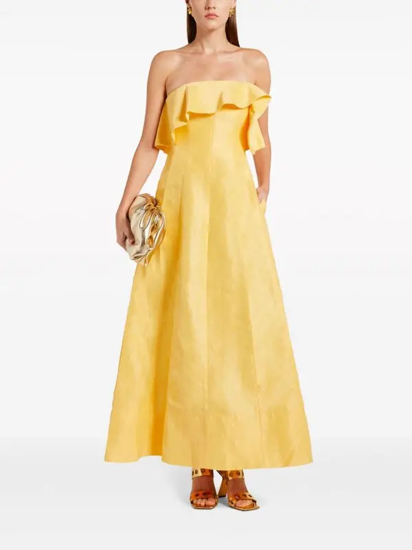 Aje Off-shoulder Strapless Gown