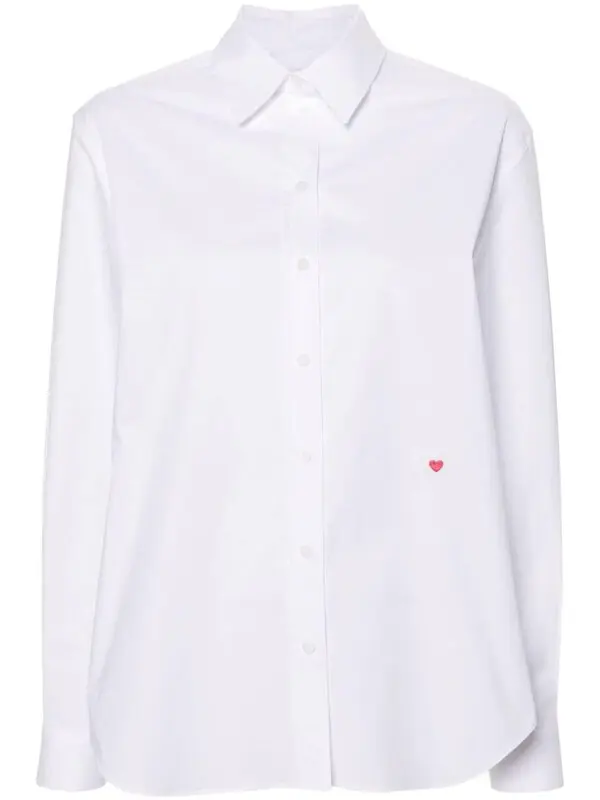 Moschino Heart-embroidered Shirt