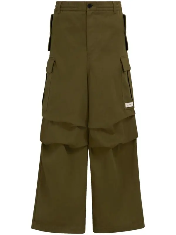 Marni Logo-patch Cargo Trousers