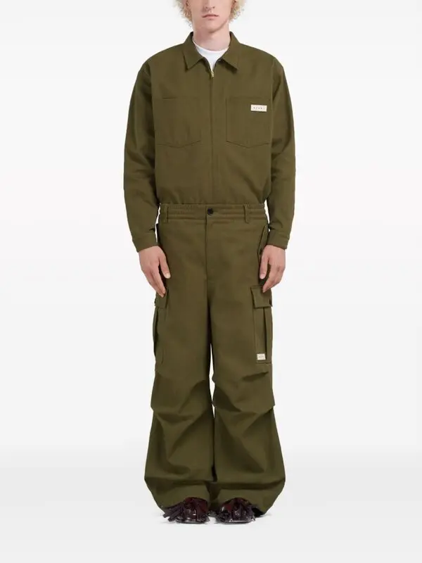 Marni Logo-patch Cargo Trousers