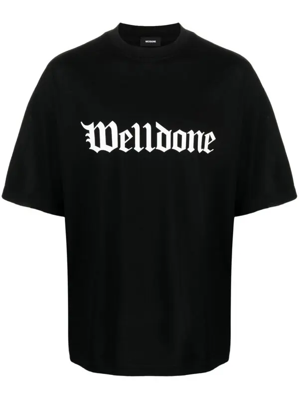 We11Done Logo-print Cotton T-shirt